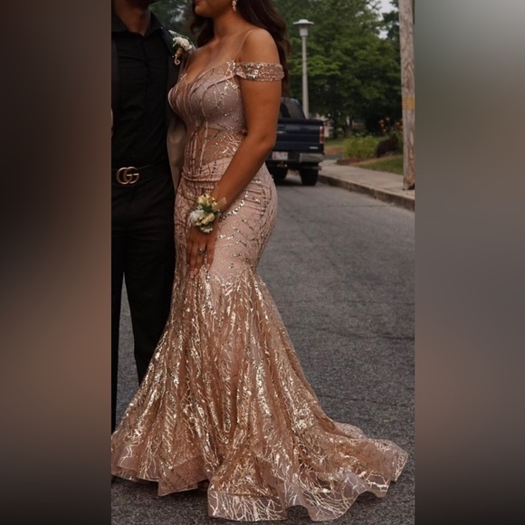 Dresses | Rose Gold Prom Dress | Poshmark